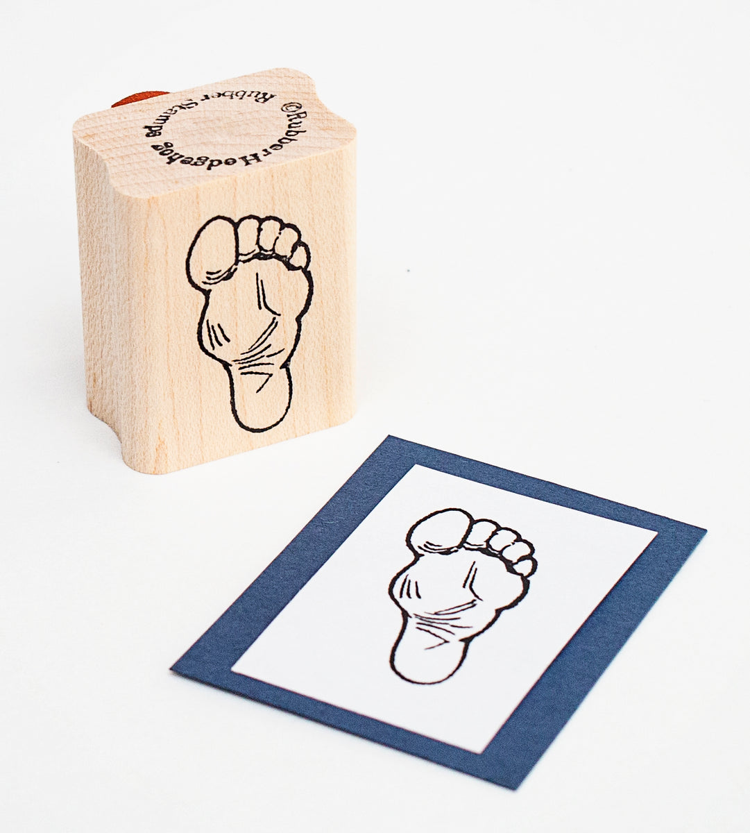 Foot Rubber Stamp, Left Sole – RubberHedgehog Rubber Stamps