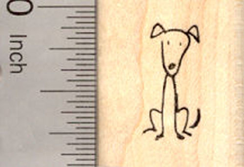 Stick Figure of Dog Rubber Stamp (Part of our Family Stick Figure Seri ...
