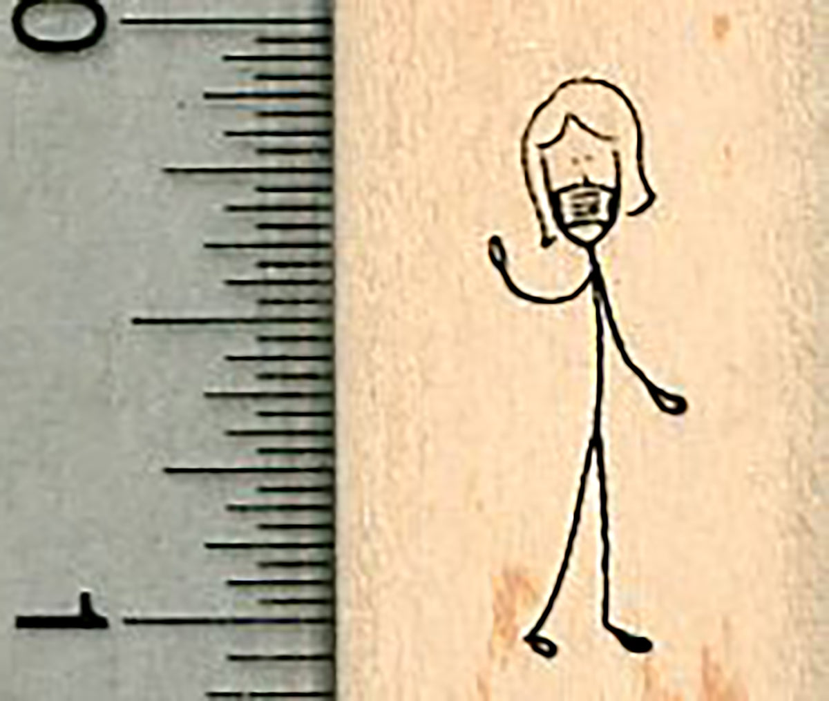 Tiny Mom Rubber Stamp, Masked Stick Figure Family – RubberHedgehog ...