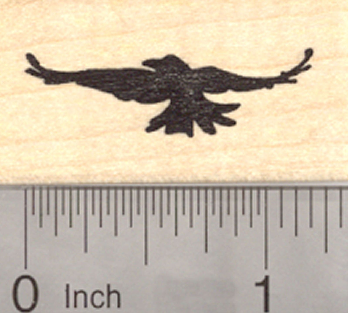 Crow in Flight Rubber Stamp, Silhouette – RubberHedgehog Rubber Stamps