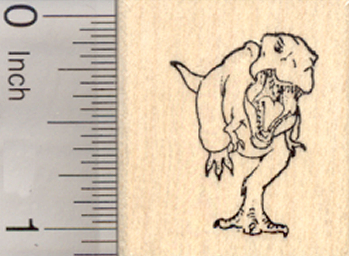 Tyrannosaurus Rex Dinosaur Rubber Stamp, T-Rex, Small – RubberHedgehog ...