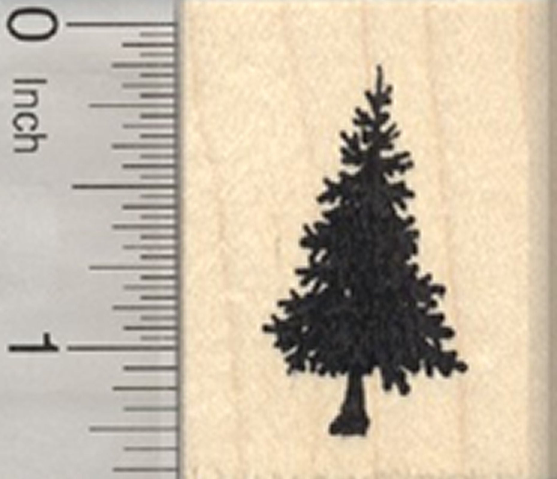 Small Christmas Tree Rubber Stamp, Pine, Fir, Evergreen ...