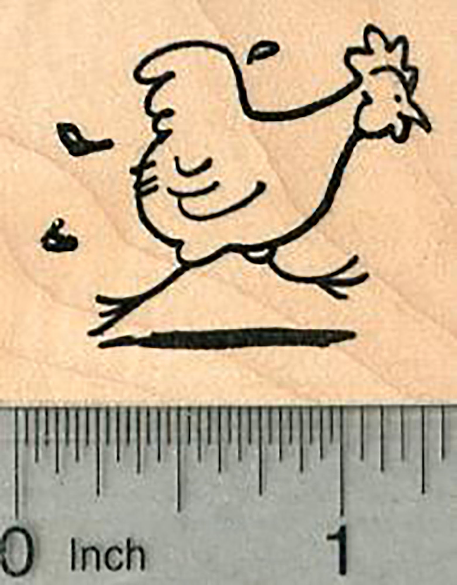 Running Chicken Rubber Stamp – RubberHedgehog Rubber Stamps