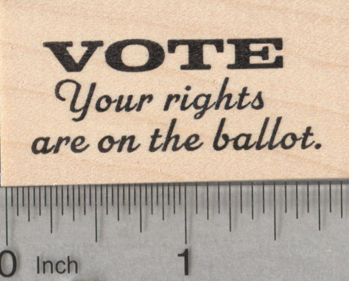 Voting Rubber Stamps - RubberHedgehog Rubber Stamps