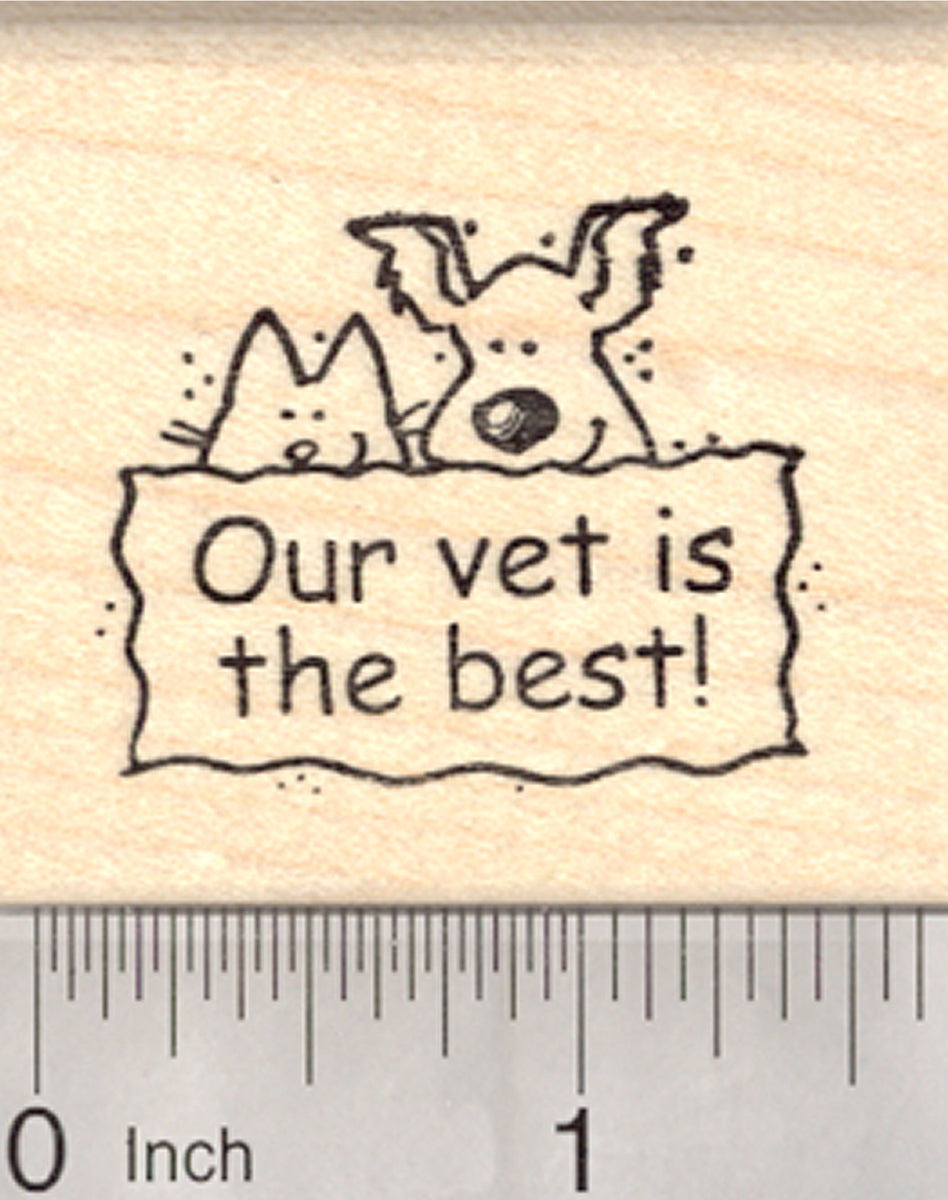 Our Vet is the Best Rubber Stamp – RubberHedgehog Rubber Stamps