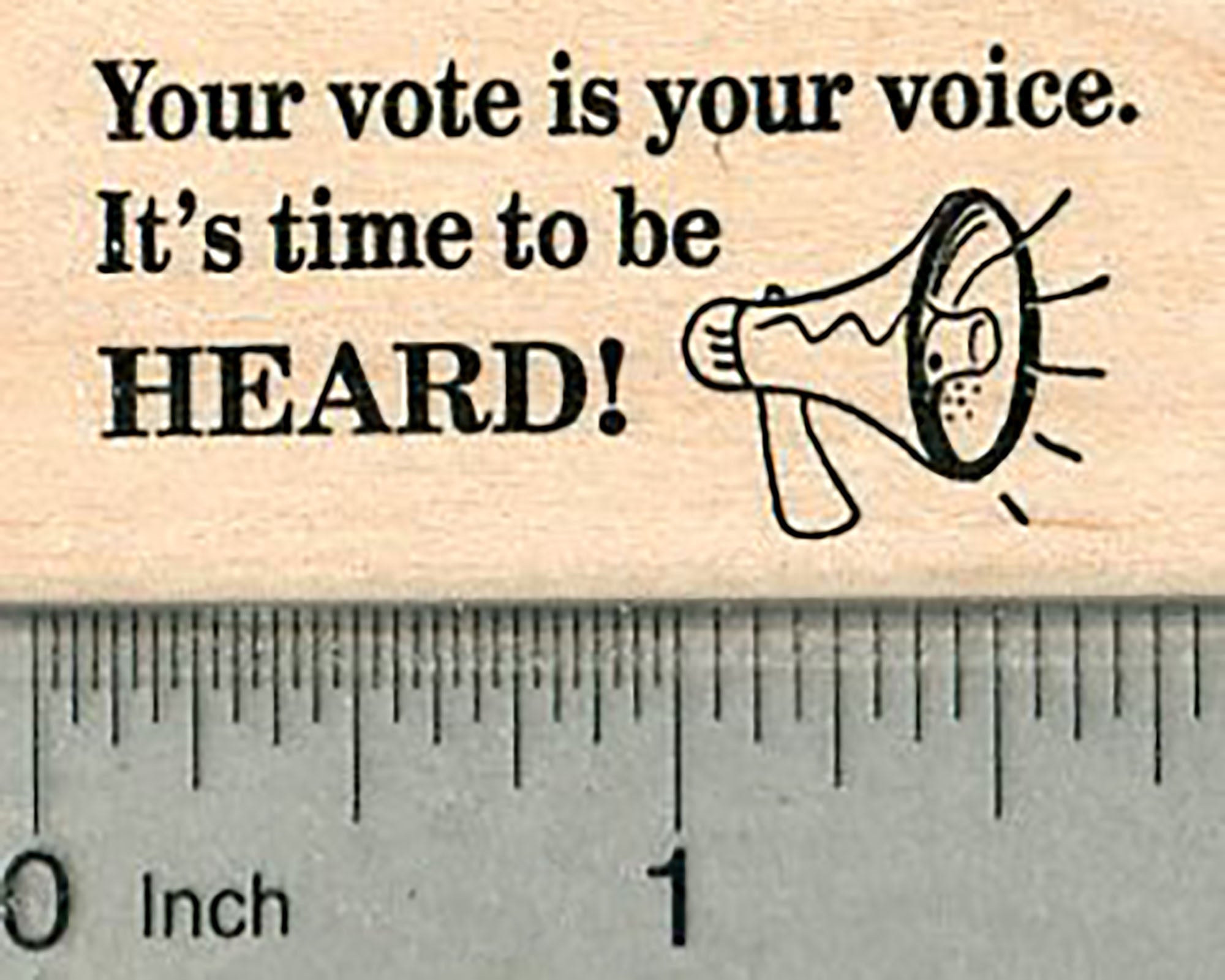 Voting Rubber Stamp, Your vote is your voice. – RubberHedgehog Rubber ...
