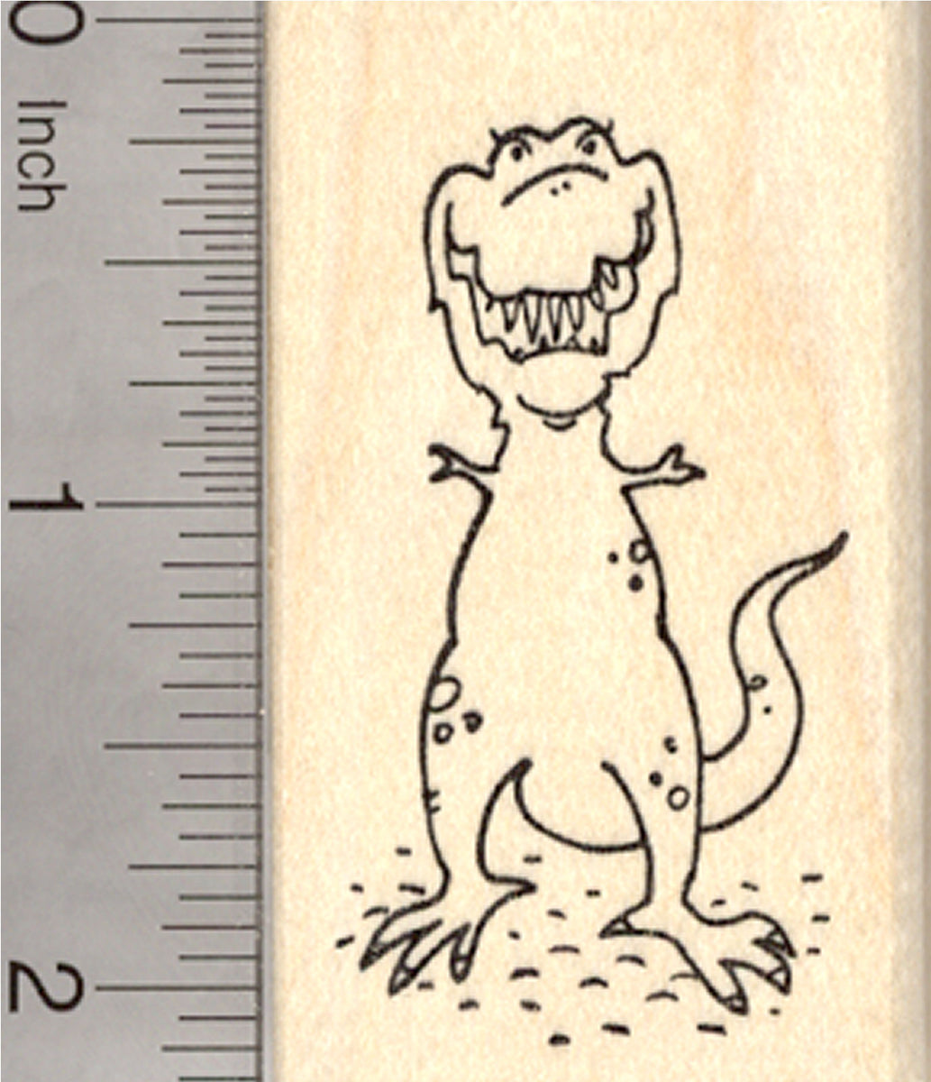 T-Rex Dinosaur Rubber Stamp, Tyrannosaurus Rex – RubberHedgehog Rubber ...
