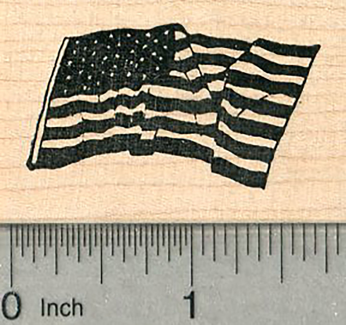 American Flag Rubber Stamp – RubberHedgehog Rubber Stamps