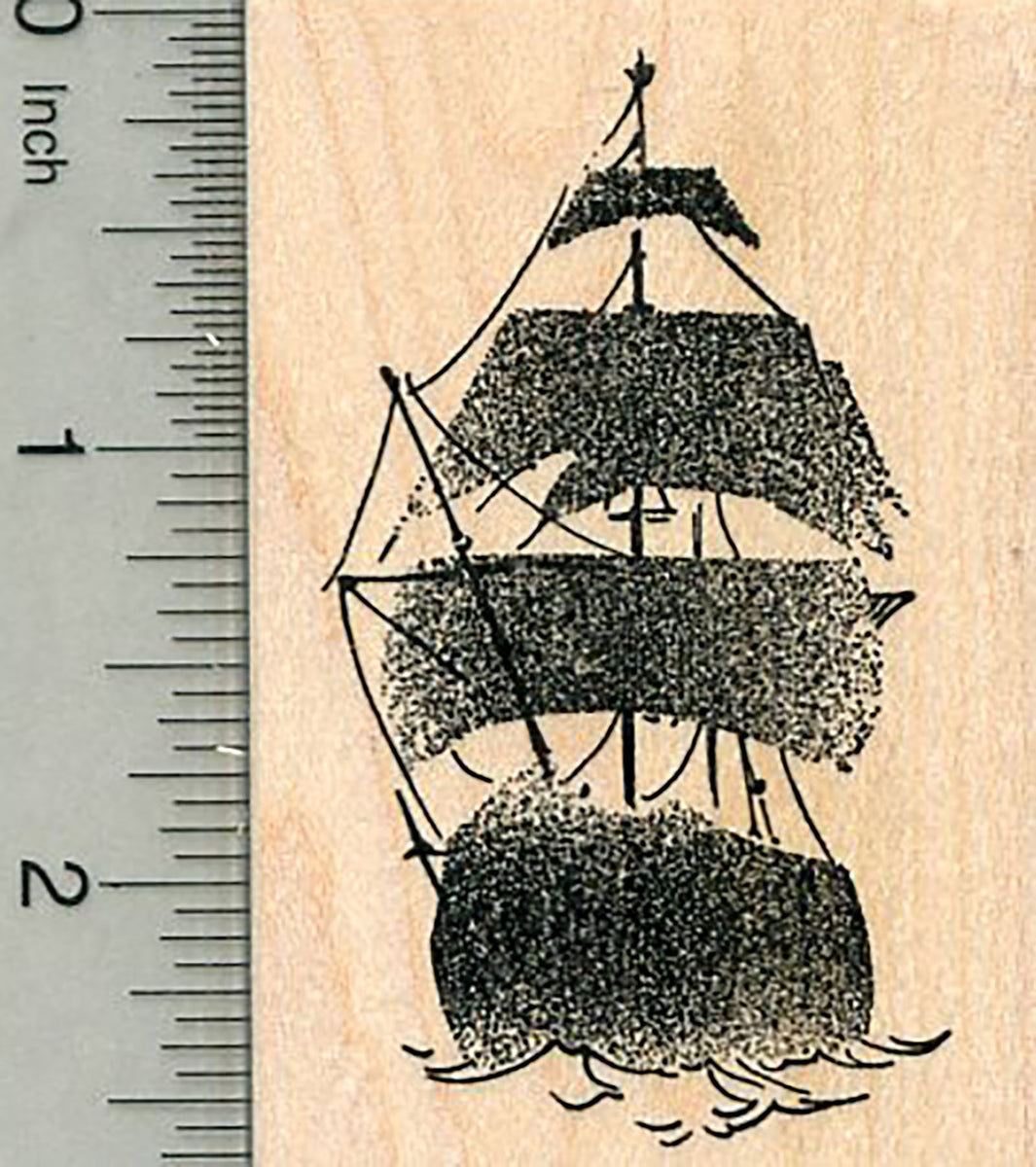 Ghost Ship Rubber Stamp, Pirate Series – RubberHedgehog Rubber Stamps
